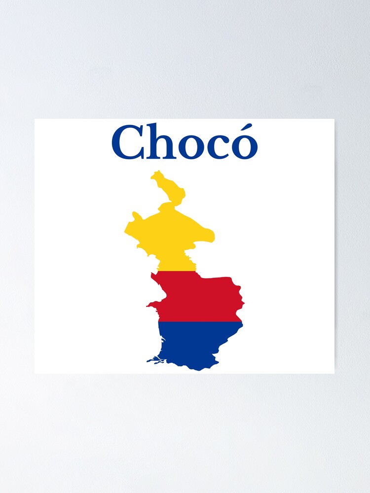 "Choco Department Map, Colombian Department" Poster by marosharaf ...