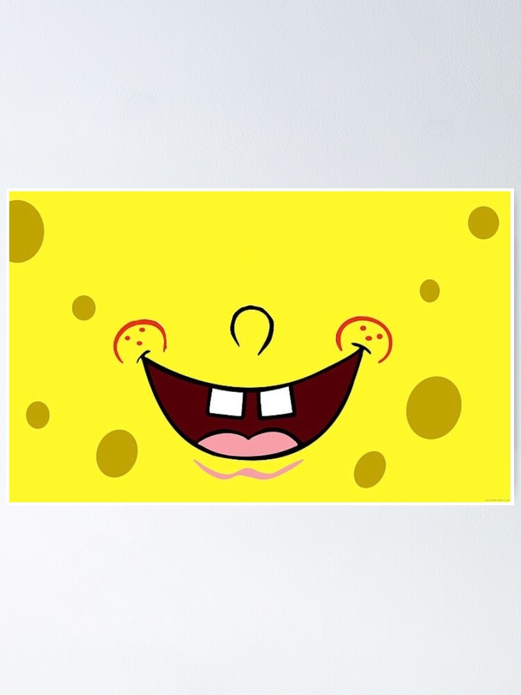 "spongebob smile" Poster by drippyxdesigns | Redbubble
