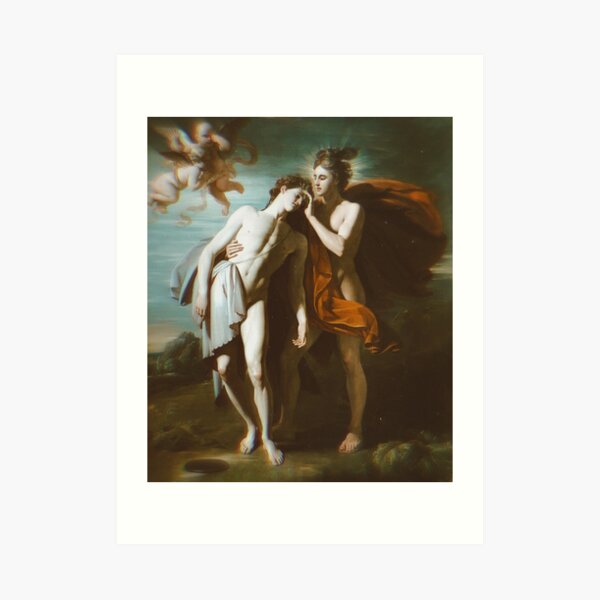 "Apollo and Hyacinth - Greek Mythology " Art Print by DaniVaca | Redbubble