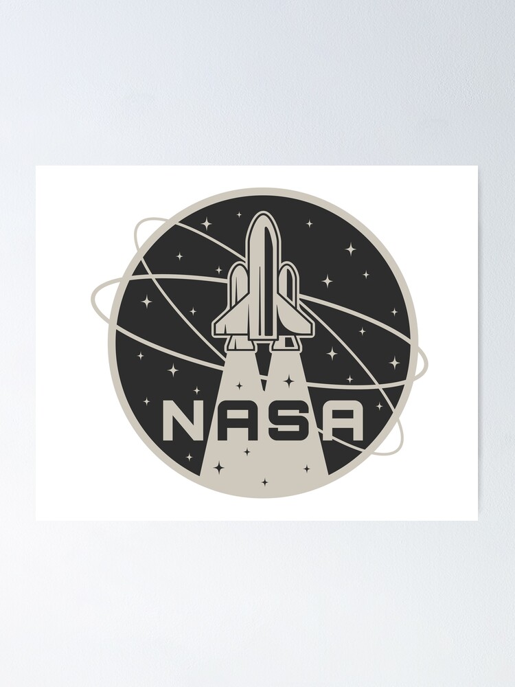 "Retro NASA Logo Design; Sticker, Mask, Tee" Poster by lilyvermilya ...