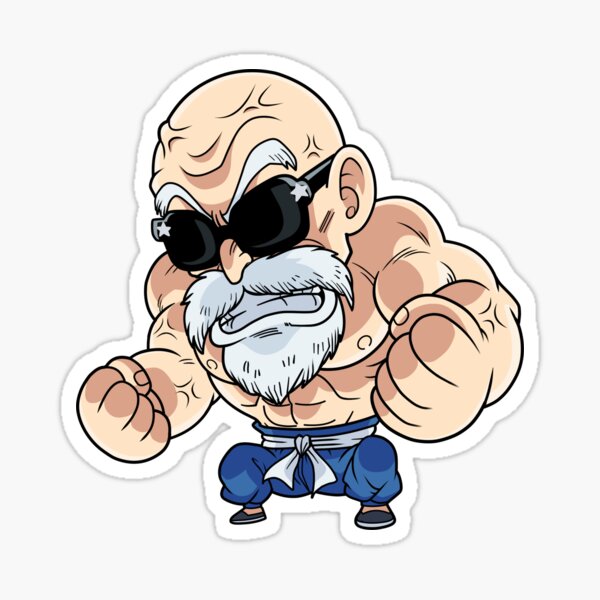 "Master Roshi maximum power - Dragon Ball" Sticker for Sale by ArtxcL ...