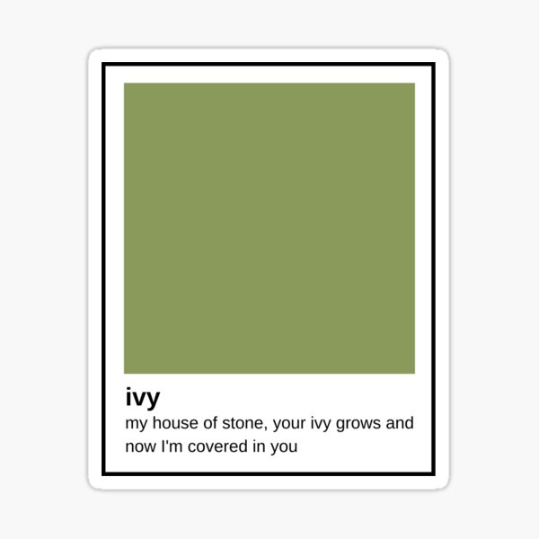 "ivy pantone" Sticker by crownyart | Redbubble