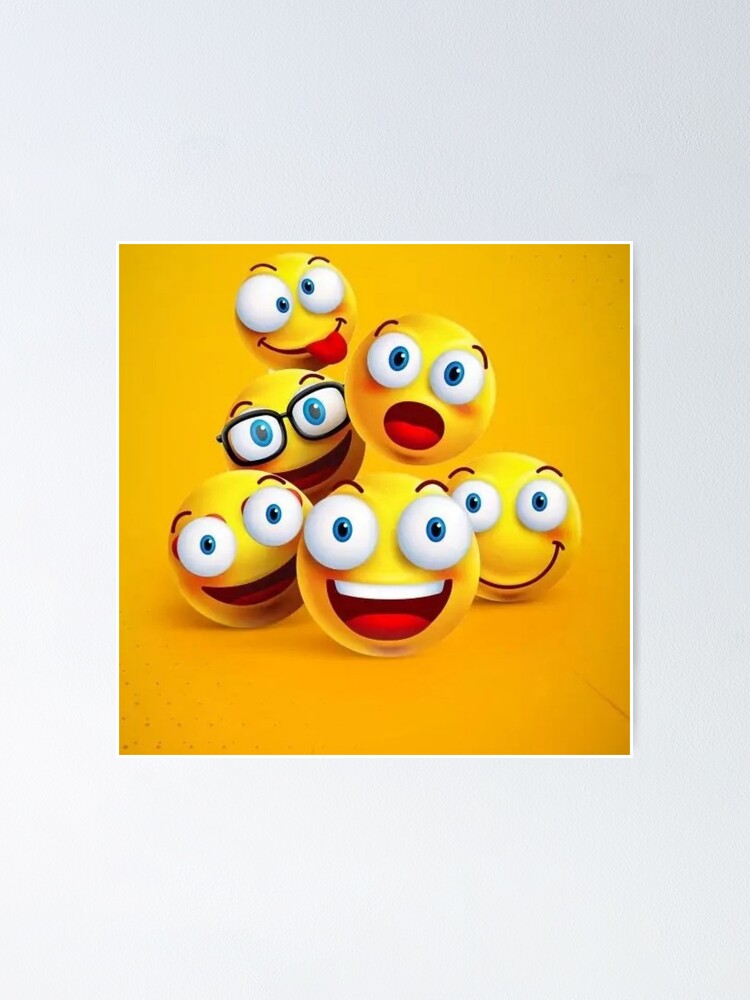 "HAPPY EMOJI" Poster for Sale by Thirupathi2009 | Redbubble
