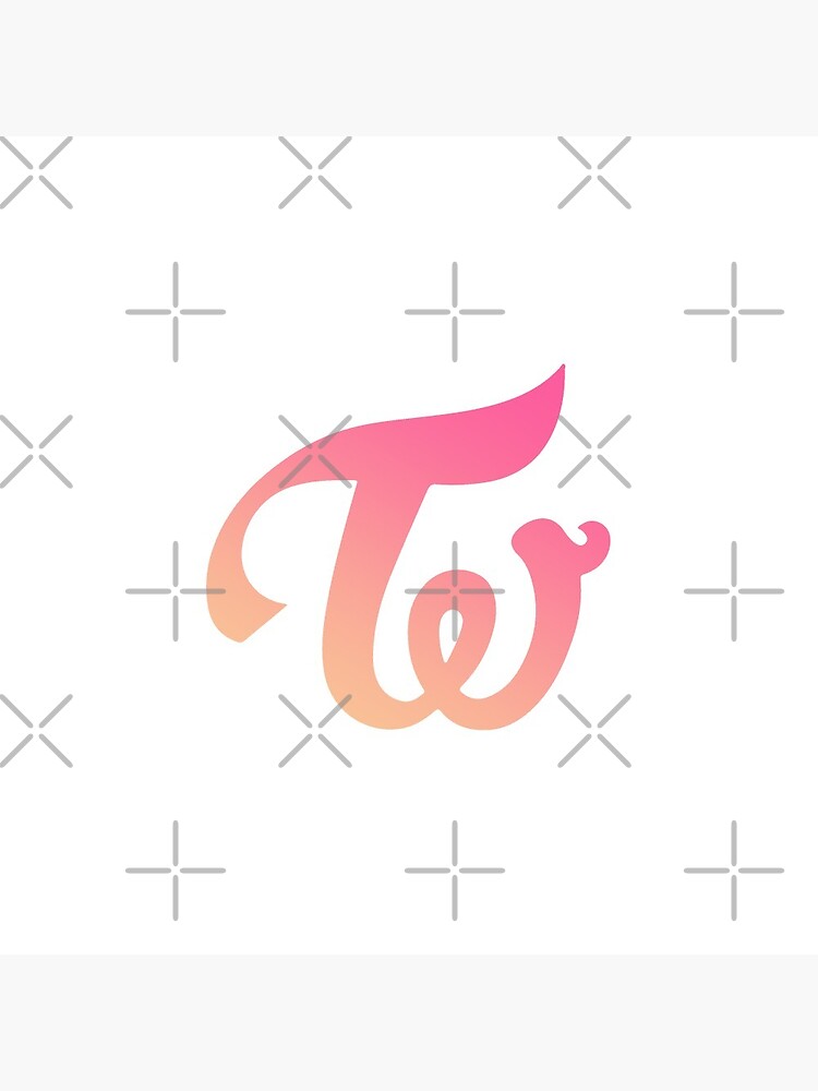 "TWICE CLASSIC LOGO APRICOT NEON MAGENTA " Pin for Sale by simplydoodly ...