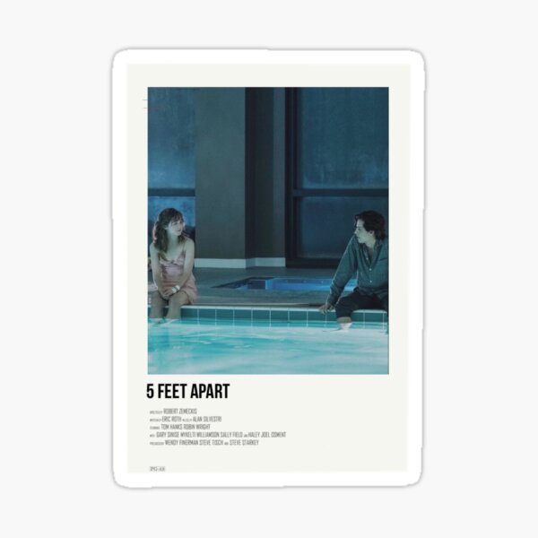 "five feet apart" Sticker for Sale by tamarrotem | Redbubble