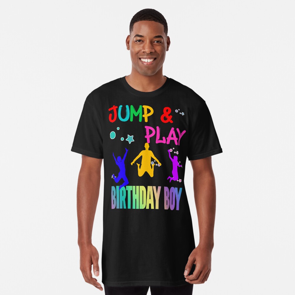 "Jump Trampoline Birthday boy Party " Kids T-Shirt for Sale by ...