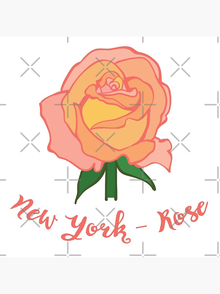 "New York State Flower - Rose" Poster for Sale by choisanezine | Redbubble