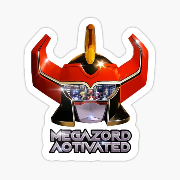 "Megazord Activated" Sticker for Sale by CreativeSpero | Redbubble