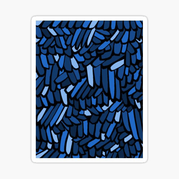 "Fantastical Cerulean Color Collage" Sticker for Sale by Korroby ...