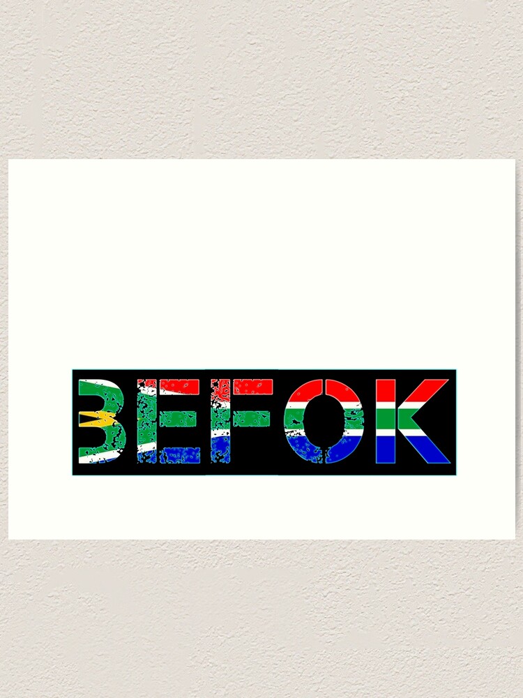 "Befok SA logo" Art Print for Sale by PeDaNi | Redbubble