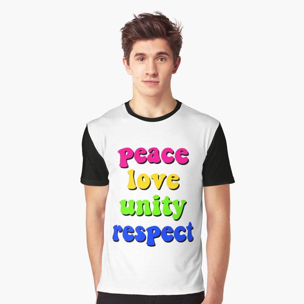 "plur - peace love unity respect" Sticker for Sale by wordswithfonts ...