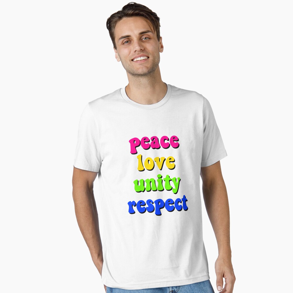 "plur - peace love unity respect" Sticker for Sale by wordswithfonts ...