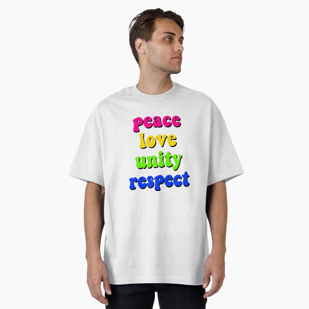 "plur - peace love unity respect" Sticker for Sale by wordswithfonts ...