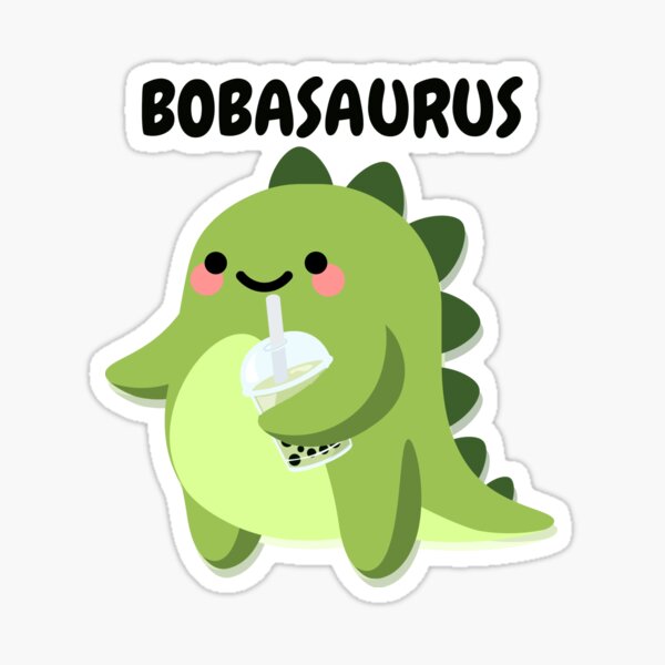Pegatina «Boba Dino y Bobasaurus» de DeevaShop | Redbubble