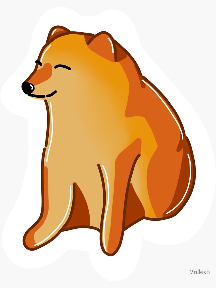 Pegatina «cheems doggo» de Vnllash | Redbubble