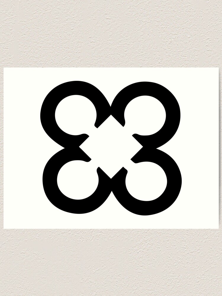 "Adinkra symbol - Agyindawuru geometric pattern" Art Print by ...