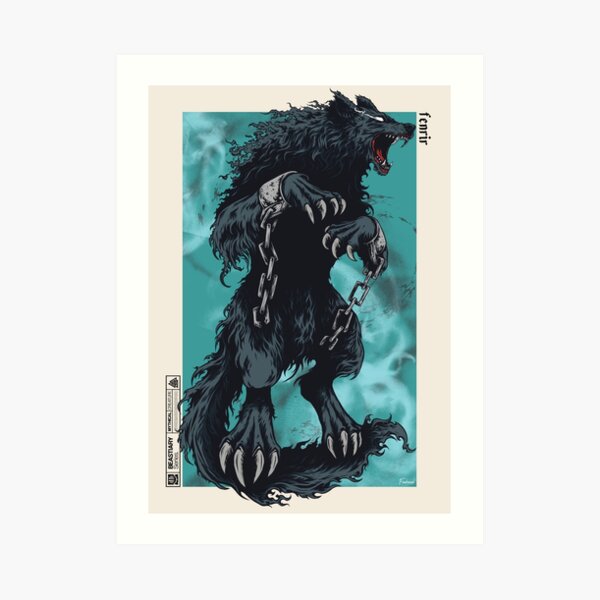 "Fenrir" Art Print for Sale by okefadel | Redbubble