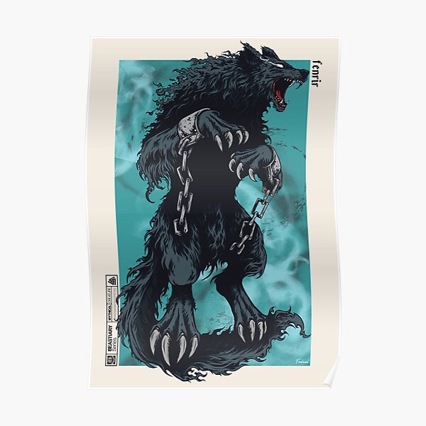 "Fenrir" Poster for Sale by okefadel | Redbubble