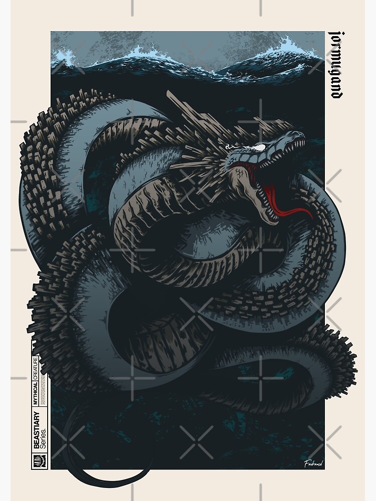 "Jormungandr" Poster for Sale by okefadel | Redbubble