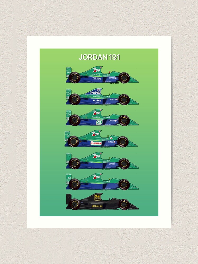 "Jordan 191 Race to Race Livery" Art Print for Sale by BoxBoxNow ...
