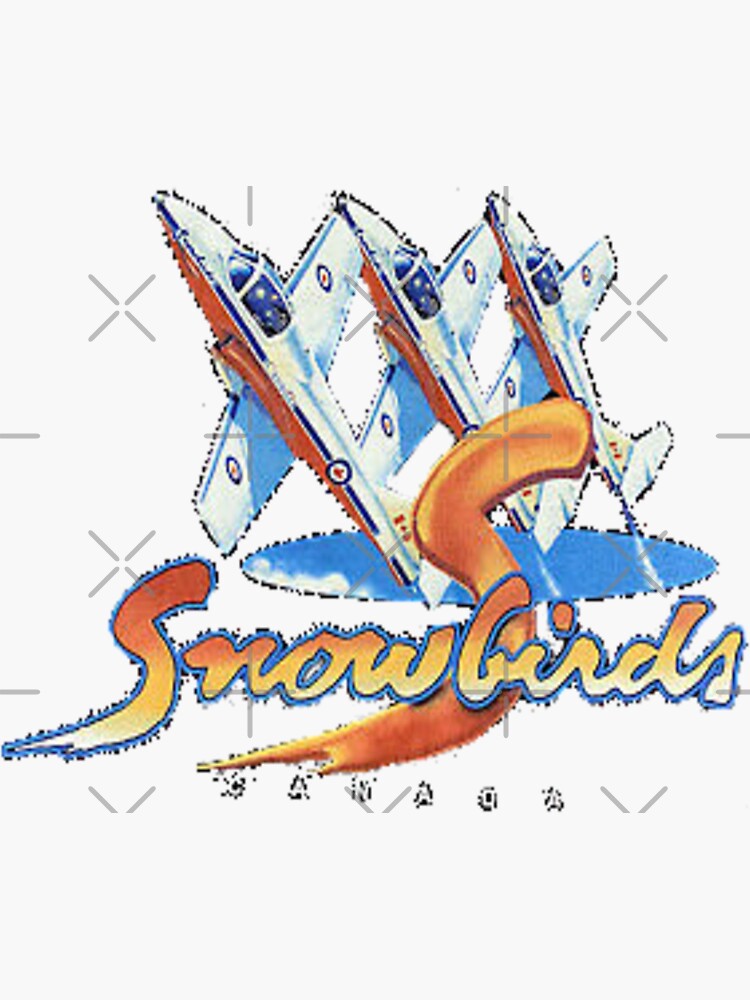 "Royal Canadian Air Force Snowbirds " Sticker for Sale by WWEShop ...