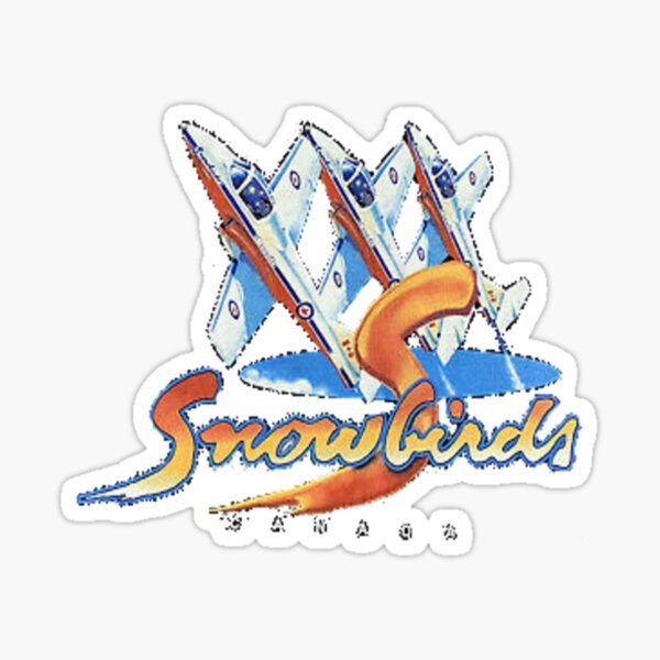 "Royal Canadian Air Force Snowbirds " Sticker for Sale by WWEShop ...