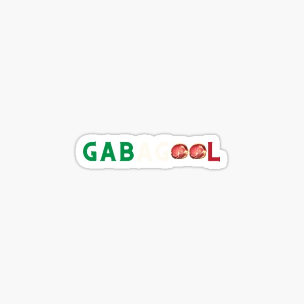 "Gabagool Italian Flag" Sticker by budgieboy | Redbubble