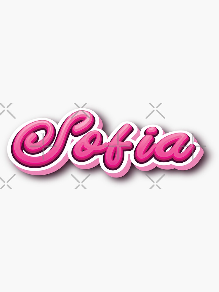 "Sofia" Sticker for Sale by ProjectX23 | Redbubble