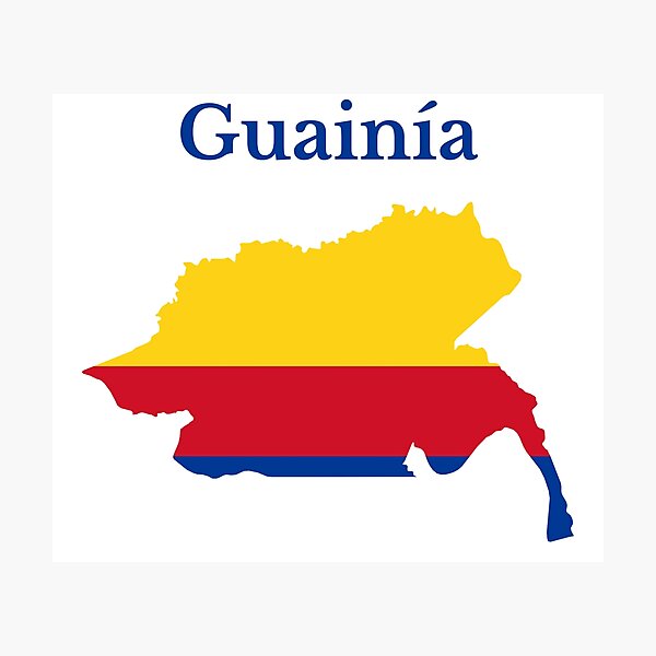 Lámina fotográfica «Mapa del Departamento de Guainía, Departamento de ...