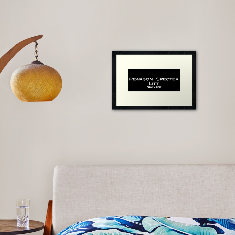 "Suits Pearson Specter Litt Logo" Framed Art Print by olivergraham ...