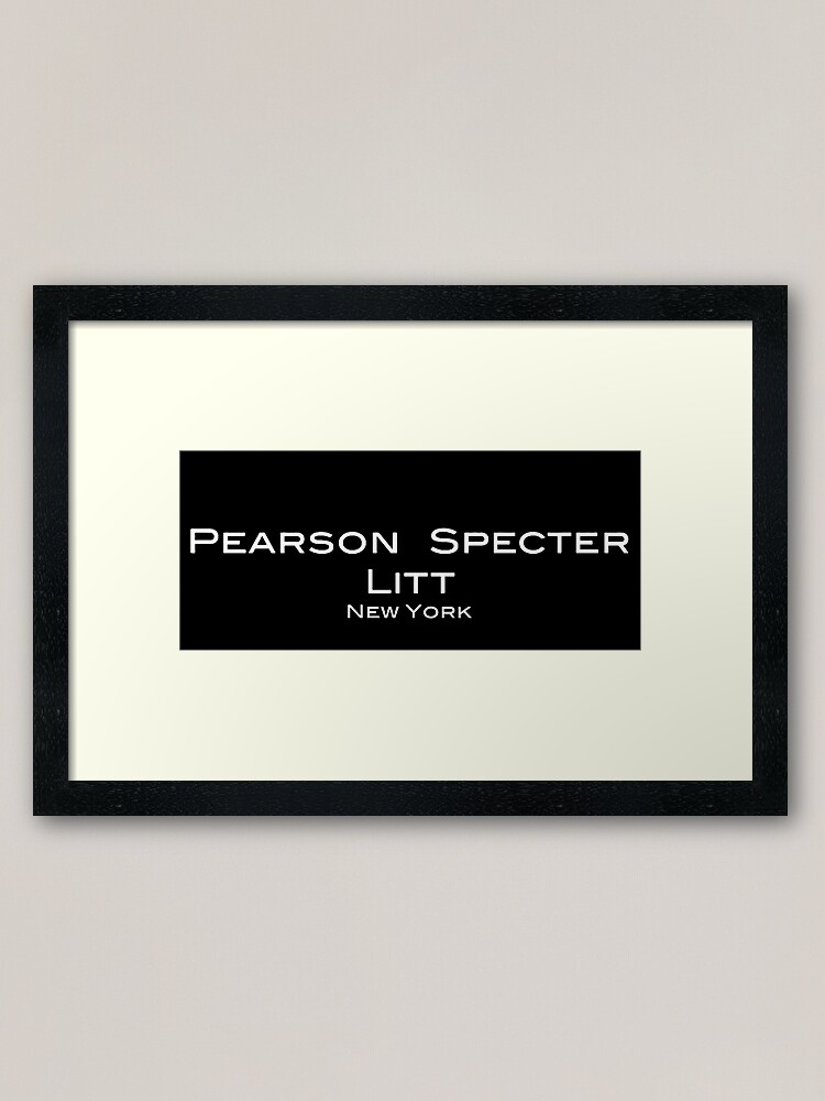 "Suits Pearson Specter Litt Logo" Framed Art Print for Sale by ...