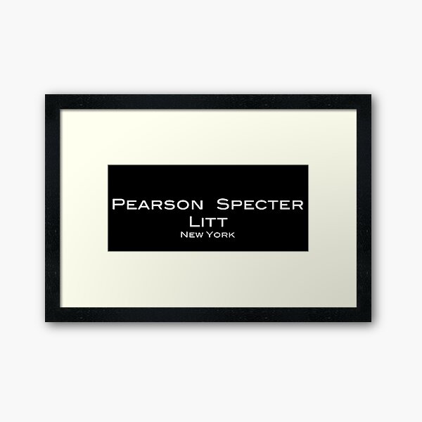 "Suits Pearson Specter Litt Logo" Framed Art Print for Sale by ...