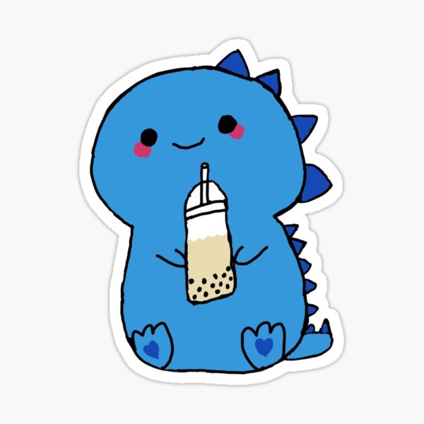 "dino boba" Sticker for Sale by daniel-simpson | Redbubble