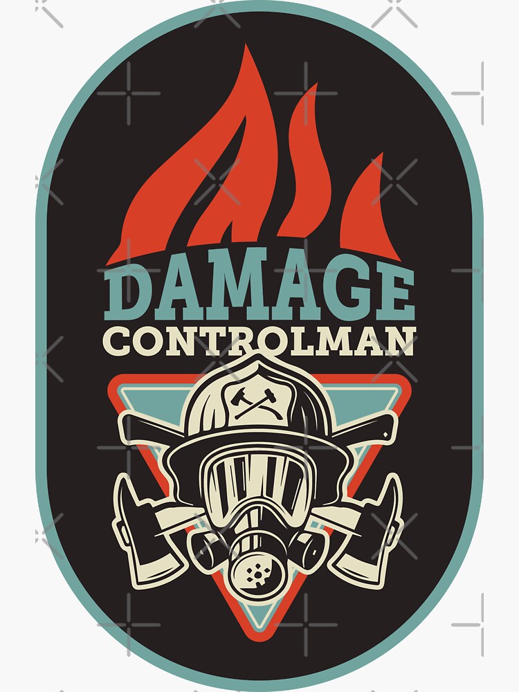 "Navy Damage Control" Sticker for Sale by TheShellbacks | Redbubble