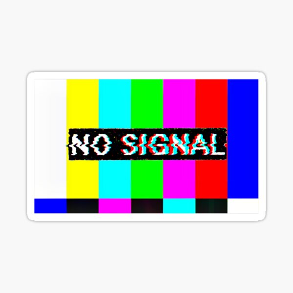"No signal smpte color bars" Sticker by -yukti- | Redbubble