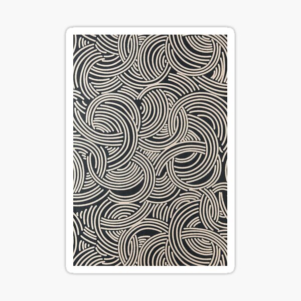 "Tourbillion farrow ball round shape pattern" Sticker for Sale by ...