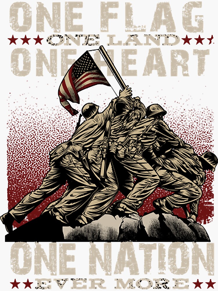 "One Flag One Nation " Sticker for Sale by sosaeman | Redbubble