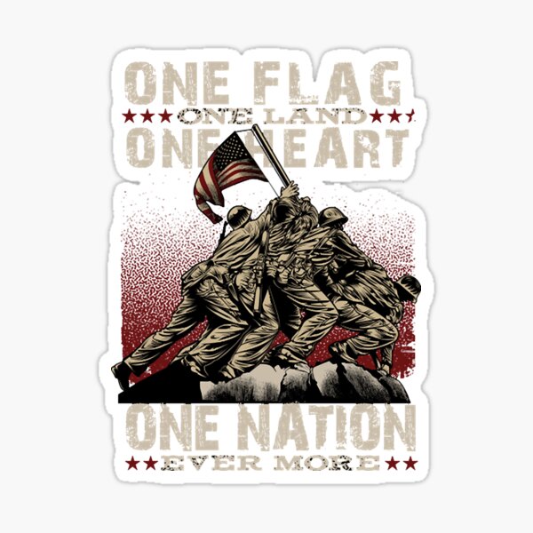 "One Flag One Nation " Sticker for Sale by sosaeman | Redbubble