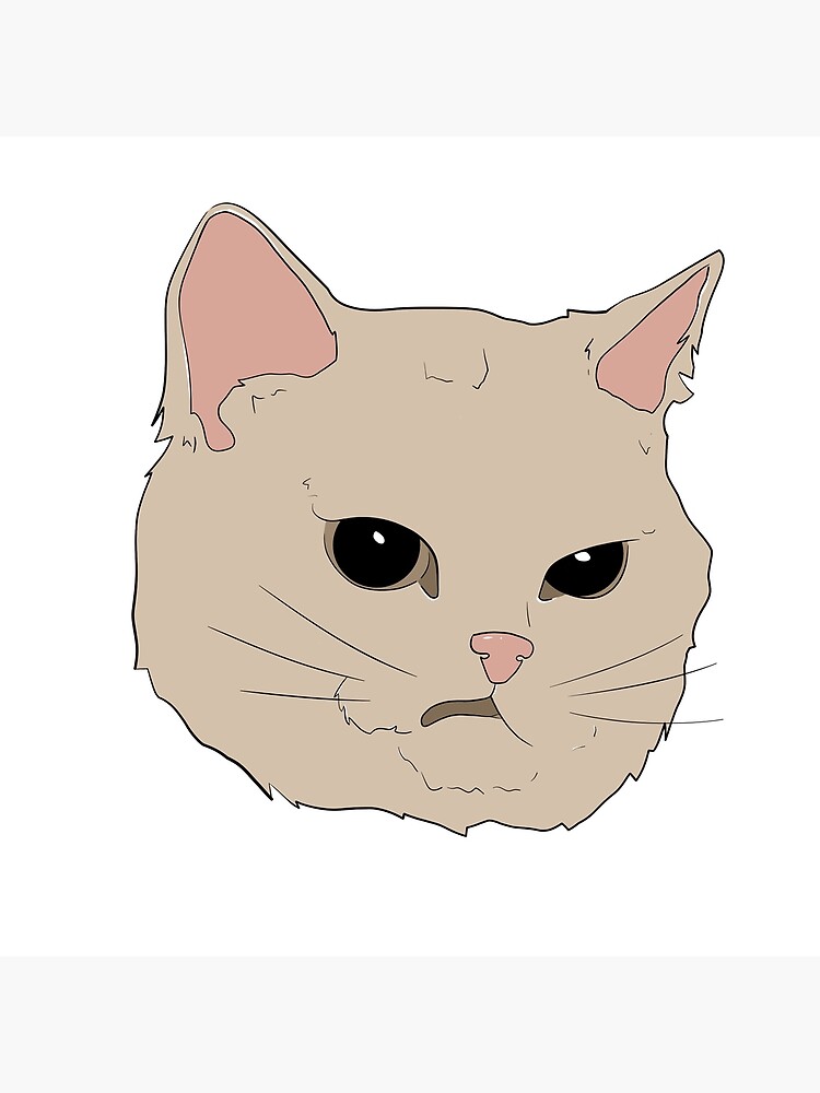 "Disgusted Cat Meme" Art Print for Sale by L-monade | Redbubble