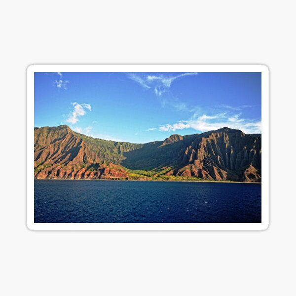 "Napali Coast (1) - Hawaii" Sticker for Sale by JosetteHalls | Redbubble