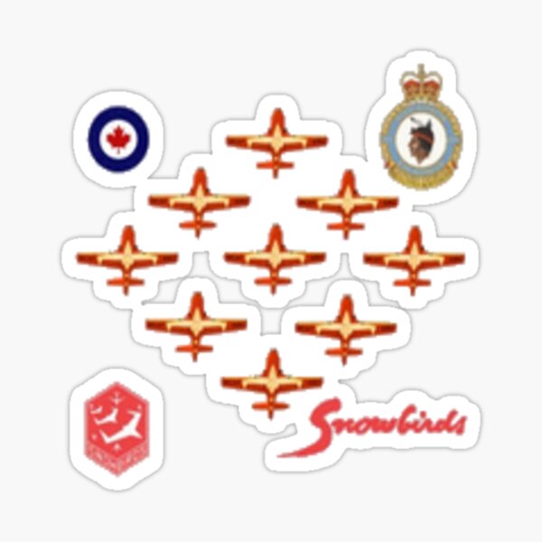 "Rcaf Snowbirds" Sticker for Sale by Areeb Khan | Redbubble