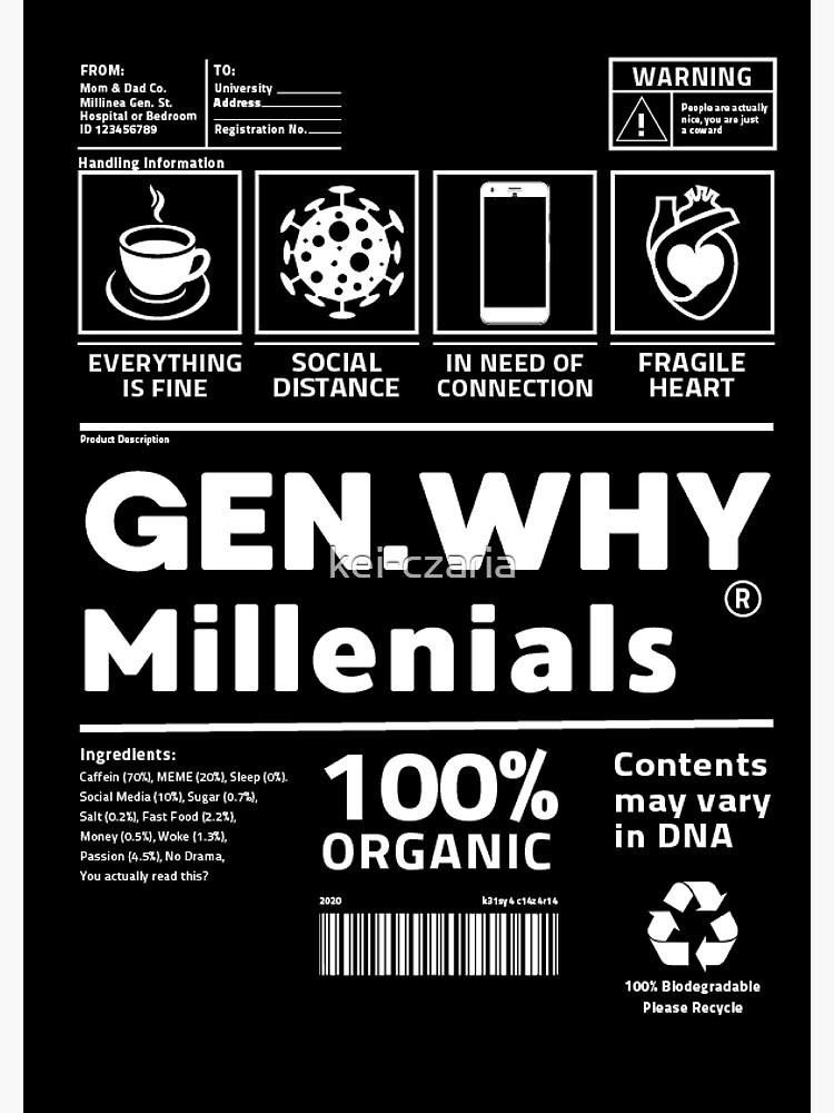 "GENERATION WHY" Poster by kei-czaria | Redbubble