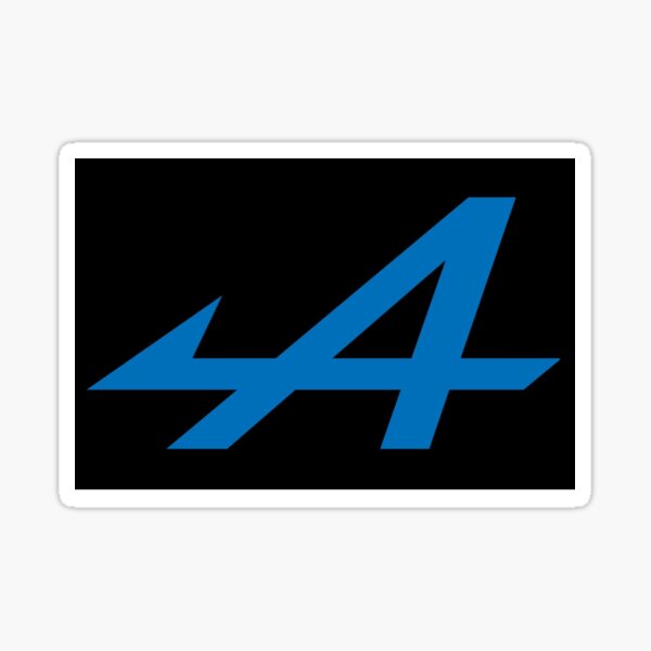 "Alpine Car Logo" Sticker for Sale by happiness18 | Redbubble