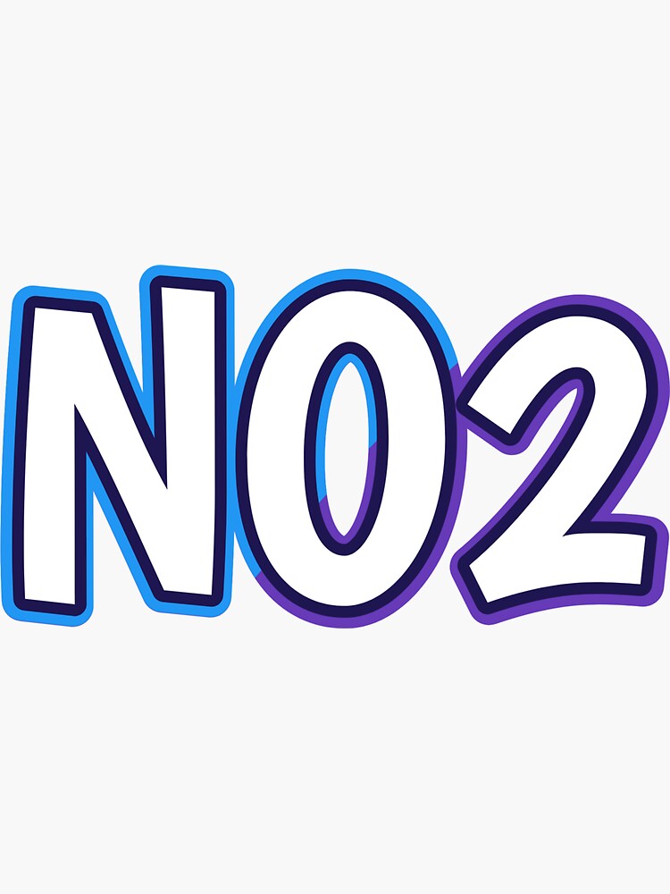 "NO2" Sticker for Sale by Speedora | Redbubble