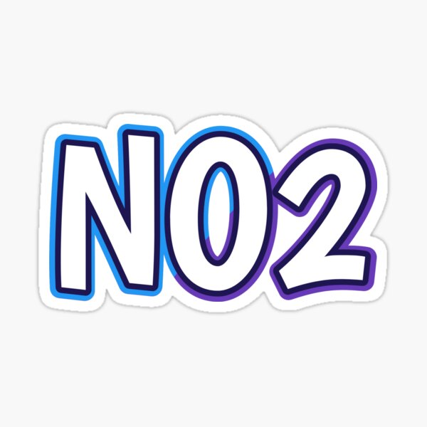 "NO2" Sticker for Sale by Speedora | Redbubble