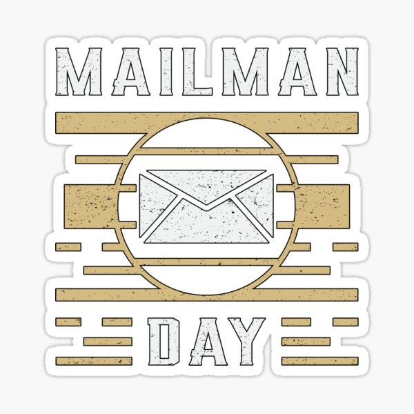 "Postman Post Mail Delivery Mailman Day Gift Idea" Sticker for Sale by ...