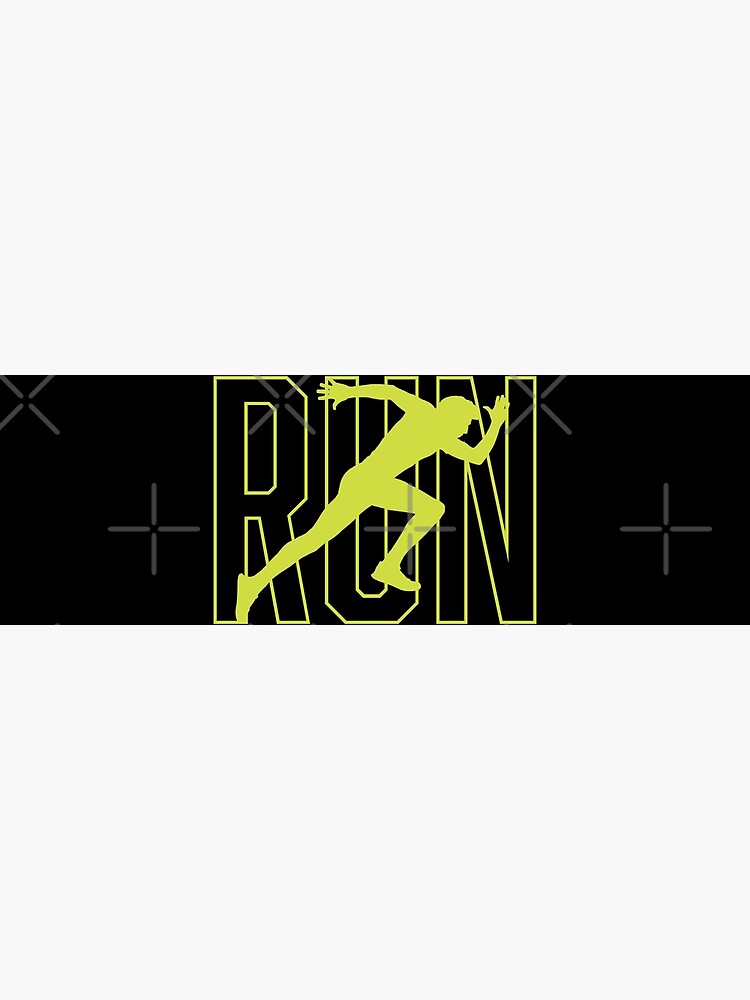 "RUN green" Poster for Sale by HeavyLiftGift | Redbubble