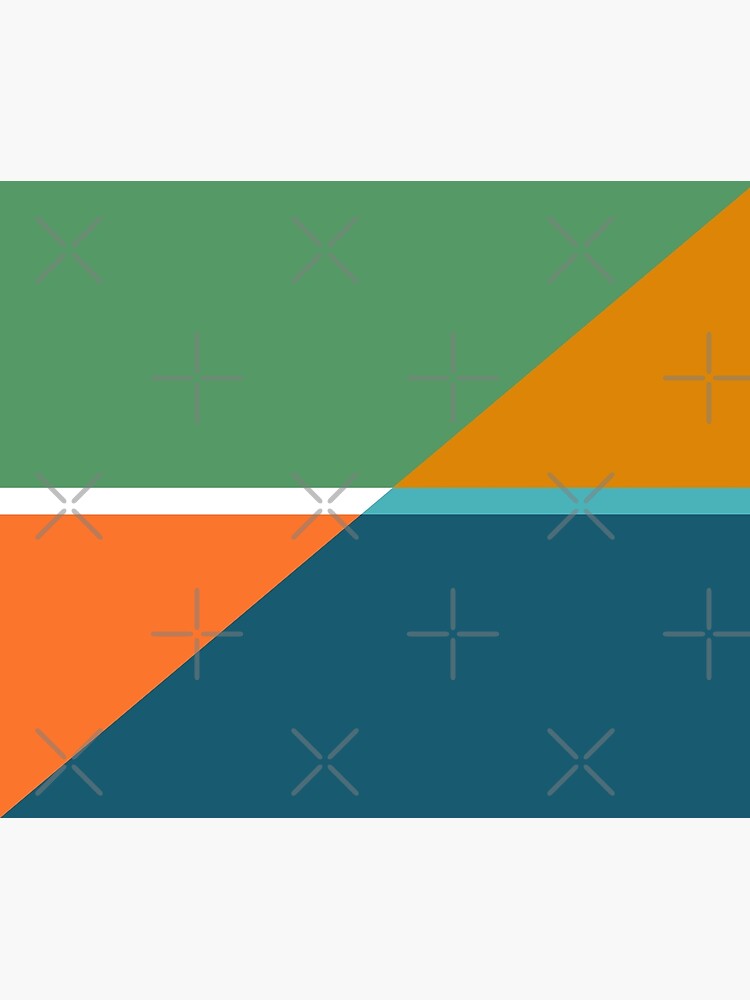 "Mid-century modern block colors" Poster for Sale by IkonolexiArt ...