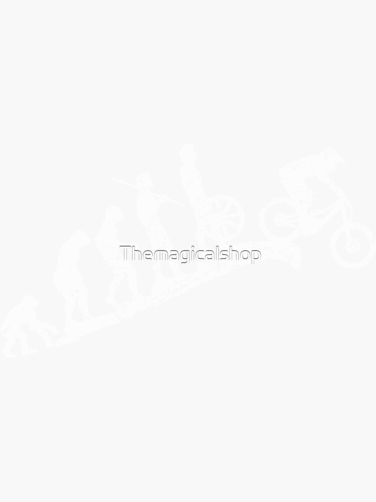 "Evolution Downhill Mountain Bike MTB Mountain Biking " Sticker by ...