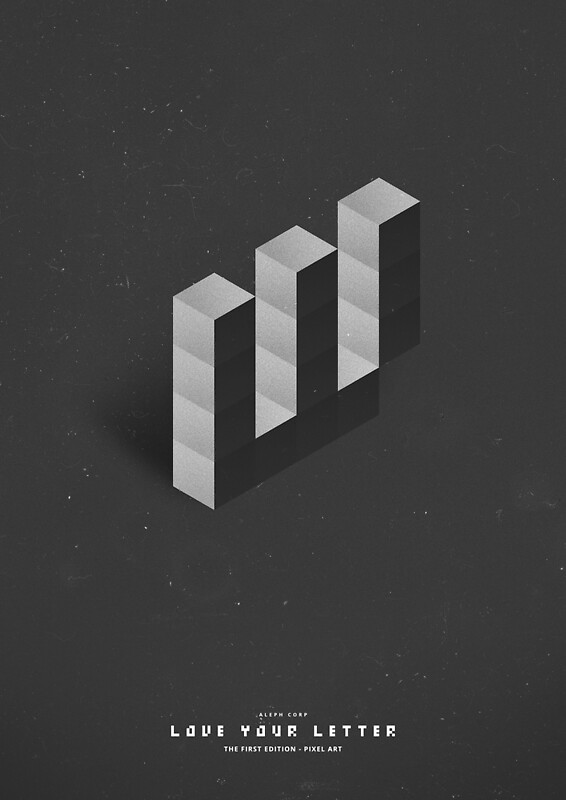 "W - Pixel Art" by SHIRĀZ & DĀRYĀN | Redbubble